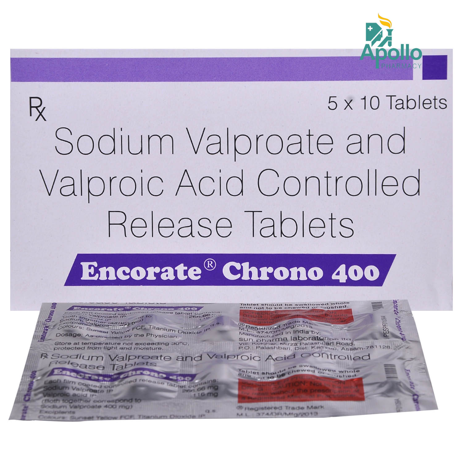 Encorate Chrono 400 Tablet | Uses, Side Effects, Price | Apollo Pharmacy