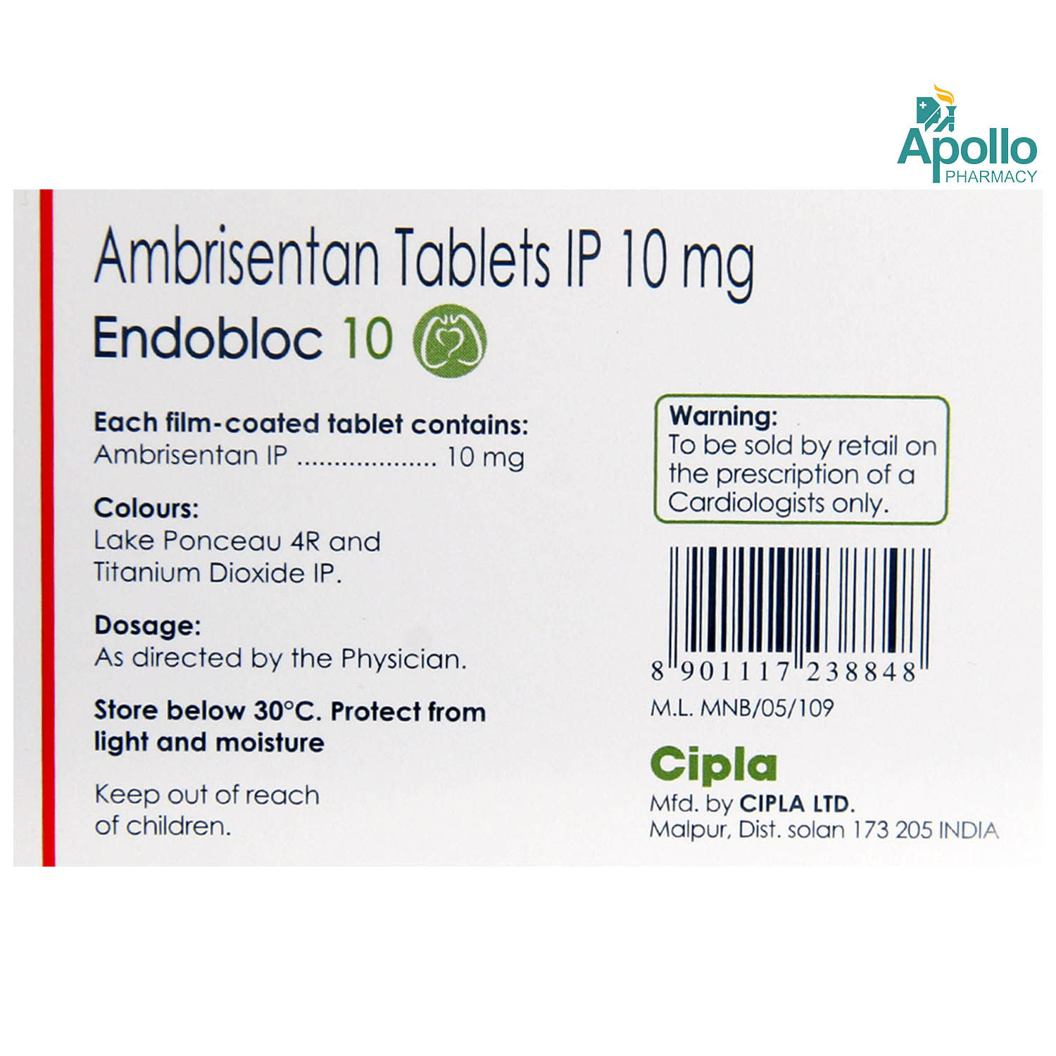 ENDOBLOC 10MG TABLET Price, Uses, Side Effects, Composition - Apollo ...