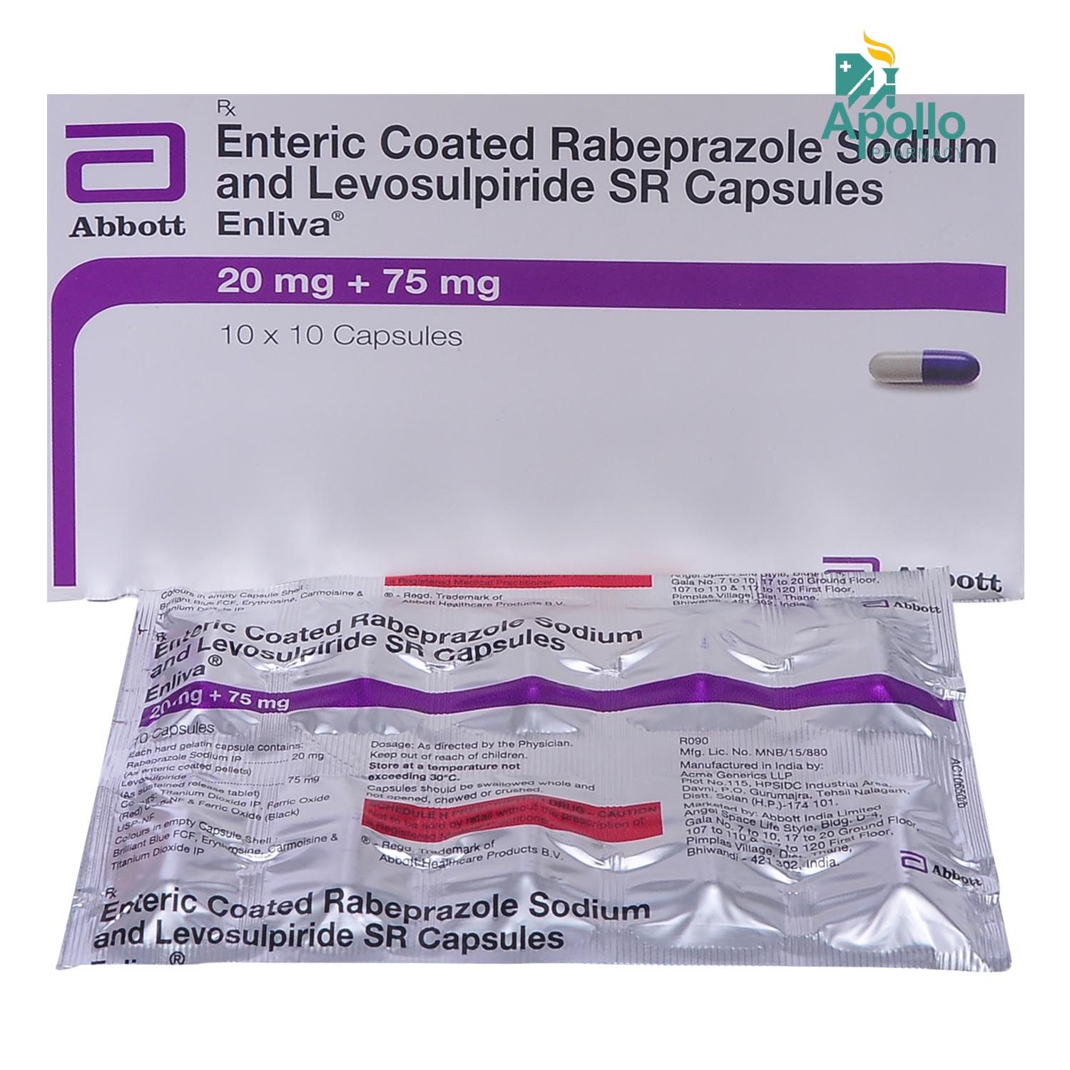 Enliva Capsule 10's Price, Uses, Side Effects, Composition - Apollo ...