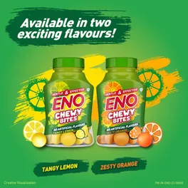 Buy ENO Chewy Bites Tangy Lemon Flavour, 10 Chewable Tablets | 19 ...