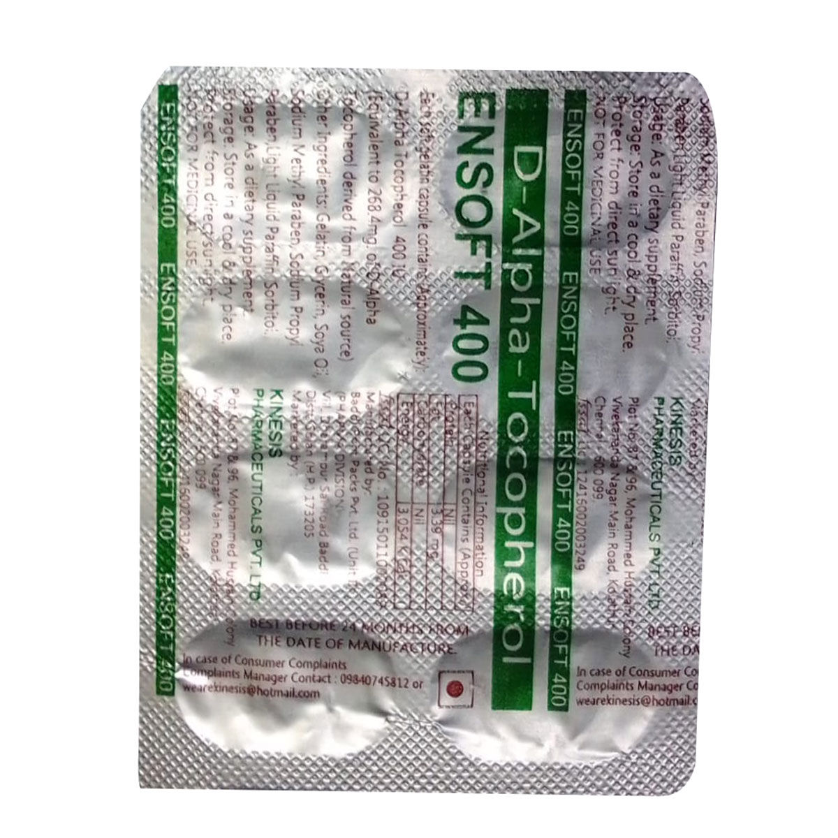 Ensoft 400 Capsule | Uses, Side Effects, Price | Apollo Pharmacy