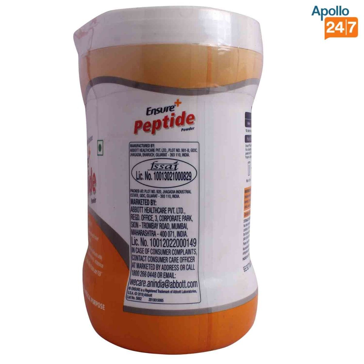 Ensure Plus Peptide Vanilla Flavour Powder, 400 gm - Nutrition to ...