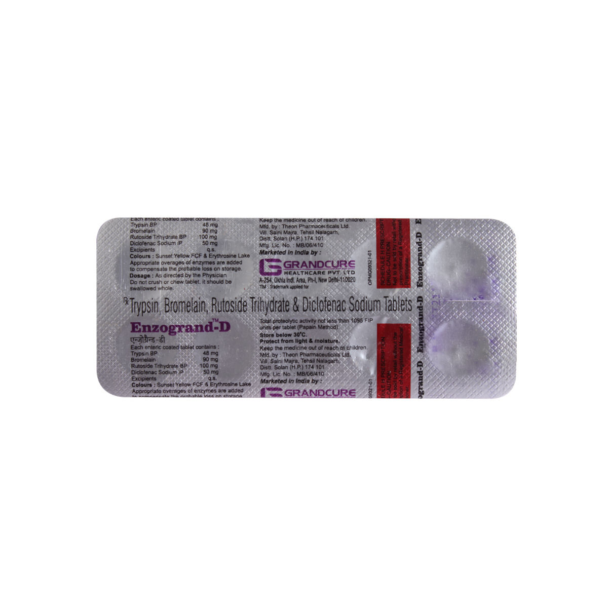 Enzogrand-D Tablet 10's Price, Uses, Side Effects, Composition - Apollo ...