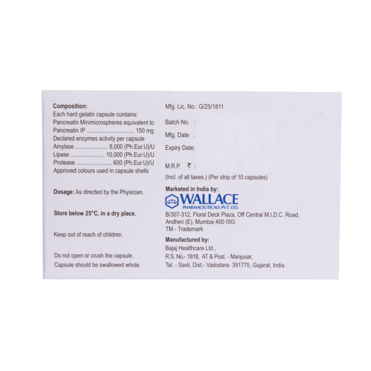 Enzigest 10000 Capsule 10's Price, Uses, Side Effects, Composition ...