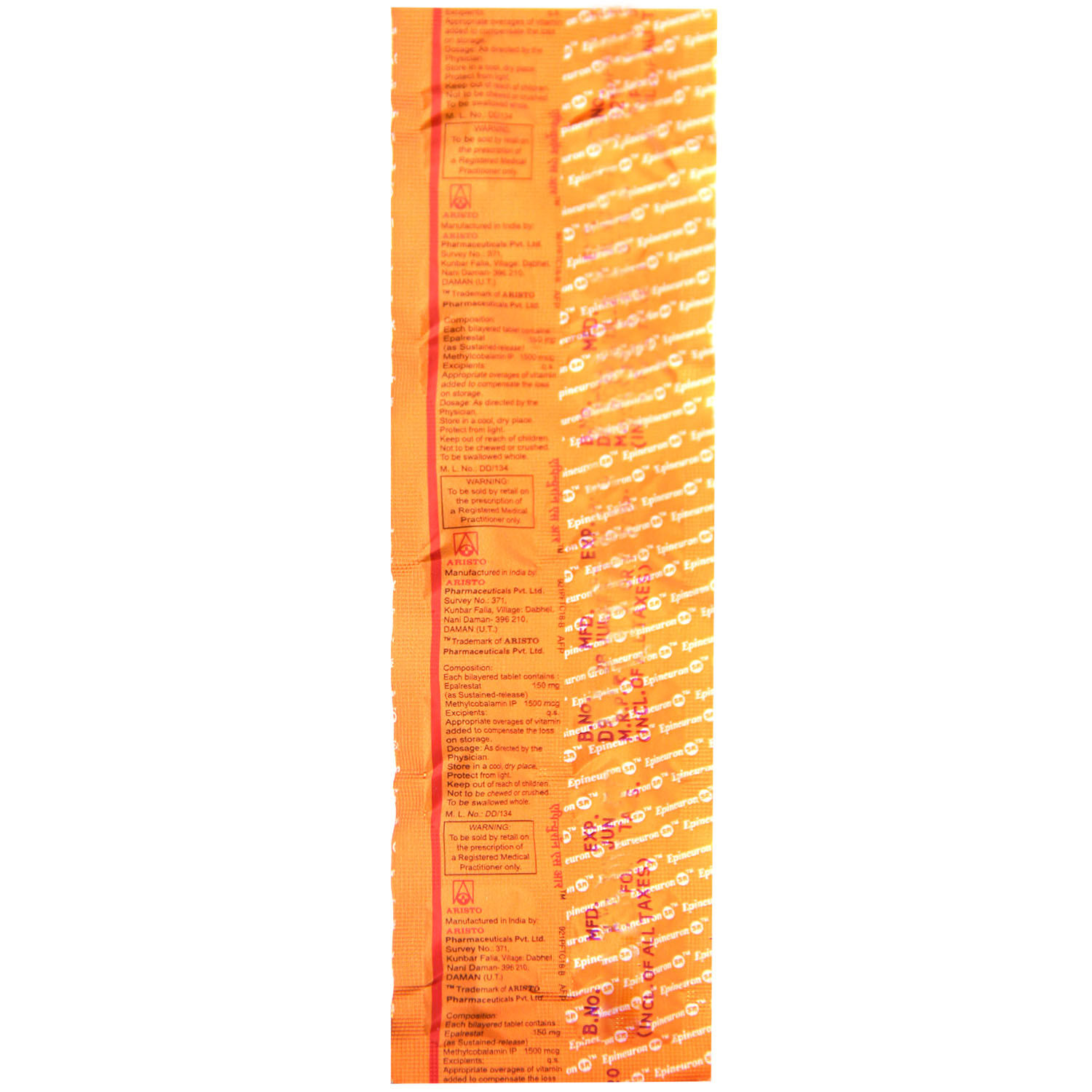 Epineuron SR Tablet 10's Price, Uses, Side Effects, Composition ...