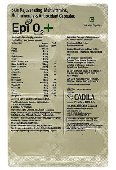 Epi O2 Plus Capsule 10's Price, Uses, Side Effects, Composition ...