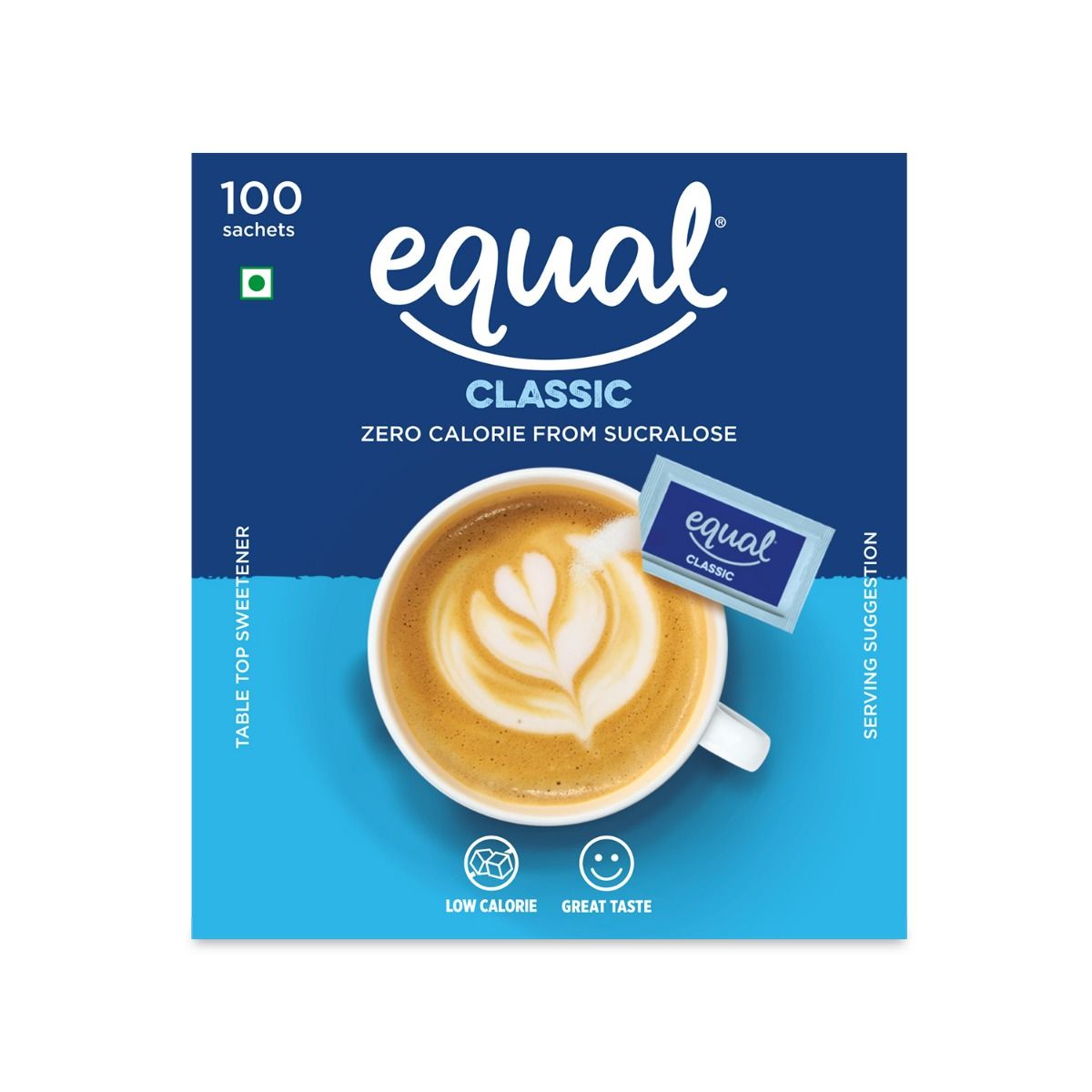 Equal Classic Zero Calorie Sweetener, 100 Sachets Price, Uses, Side ...