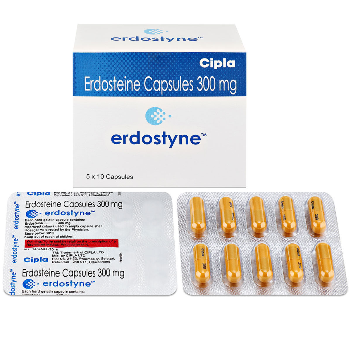 Erdostyne Capsule 10's | Uses, Side Effects, Price | Apollo Pharmacy