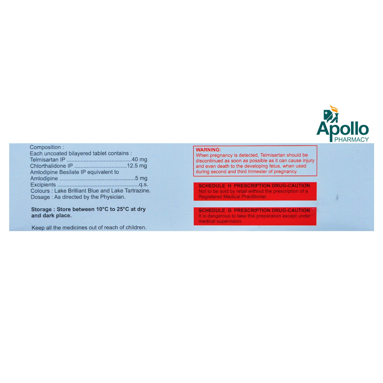 Eritel-CH 40 Trio Tablet | Uses, Side Effects, Price | Apollo Pharmacy