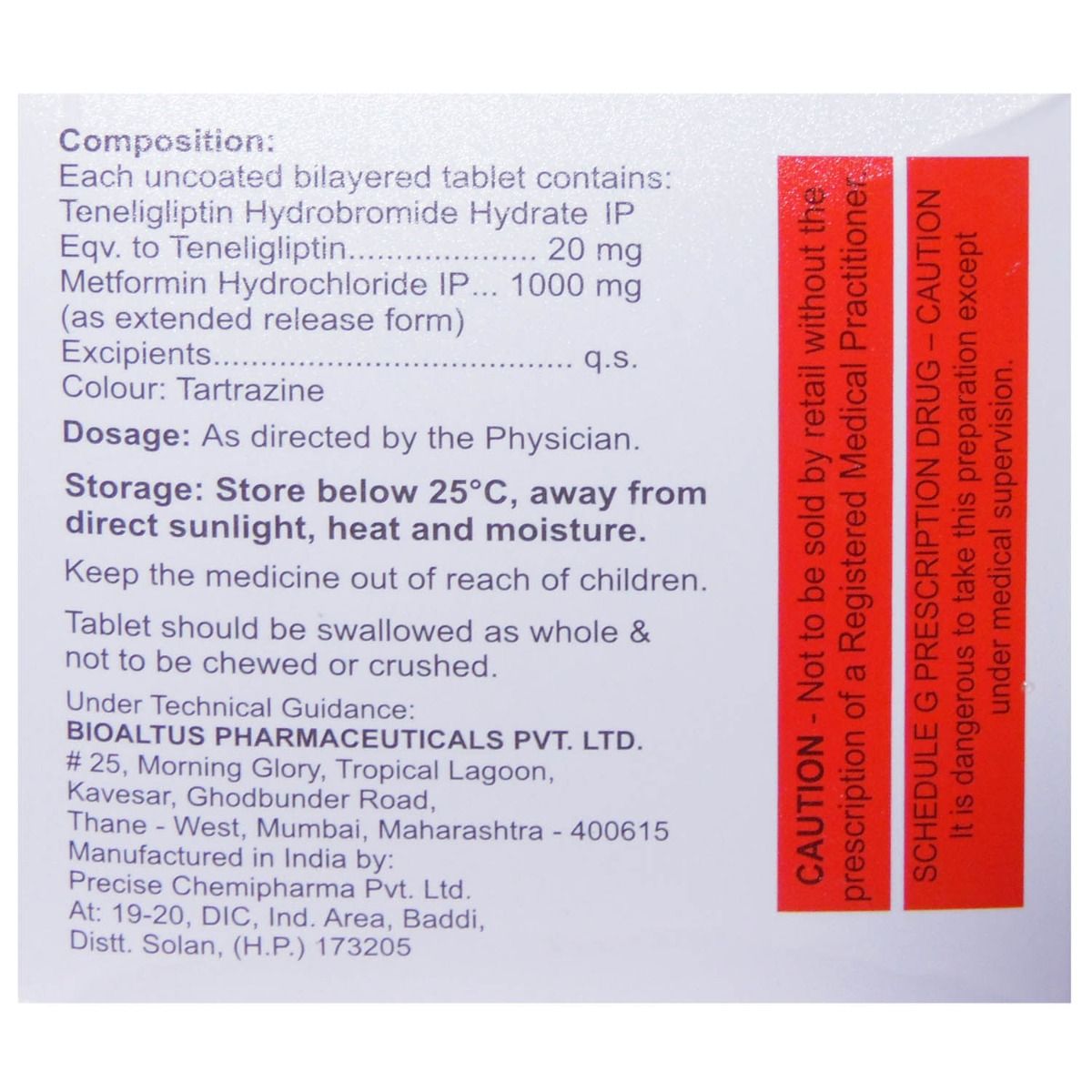 Eriglip M Forte Tablet 10's Price, Uses, Side Effects, Composition ...