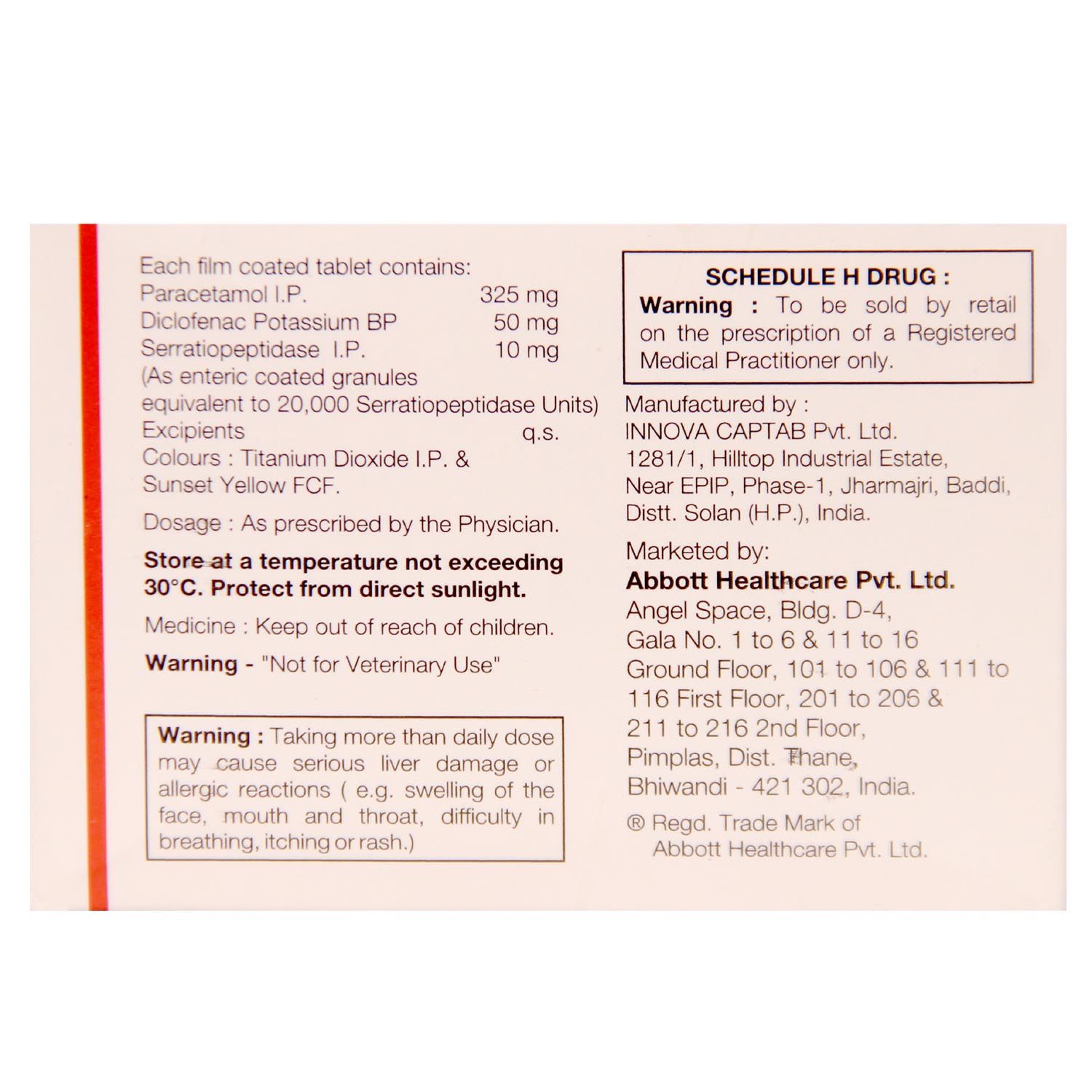 Esgipyrin SP Tablet 10's Price, Uses, Side Effects, Composition ...