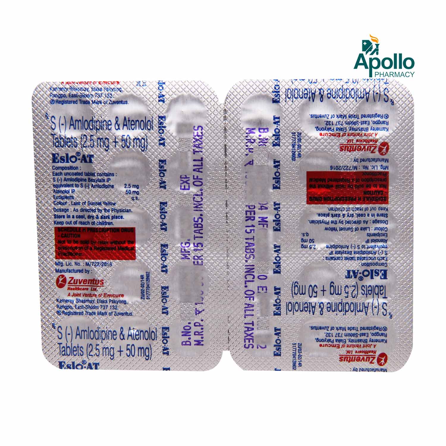 Eslo-AT Tablet | Uses, Side Effects, Price | Apollo Pharmacy