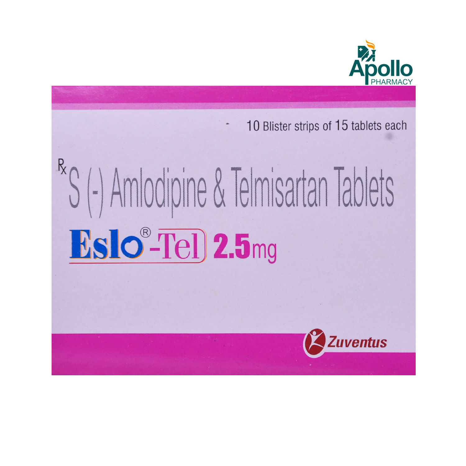 Eslo-Tel 2.5 mg Tablet | Uses, Side Effects, Price | Apollo Pharmacy