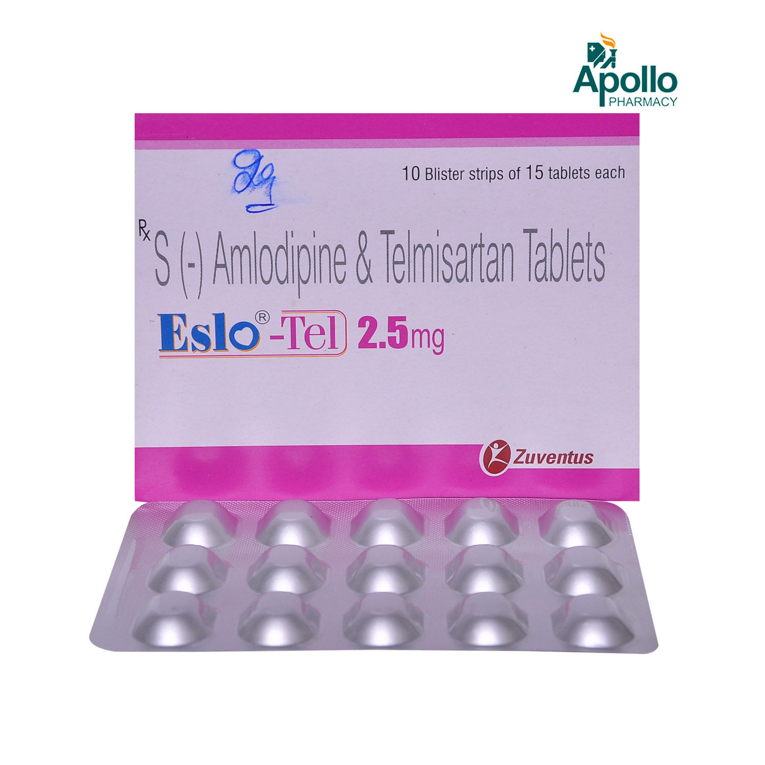 Eslo-Tel 2.5 mg Tablet 15's Price, Uses, Side Effects, Composition ...