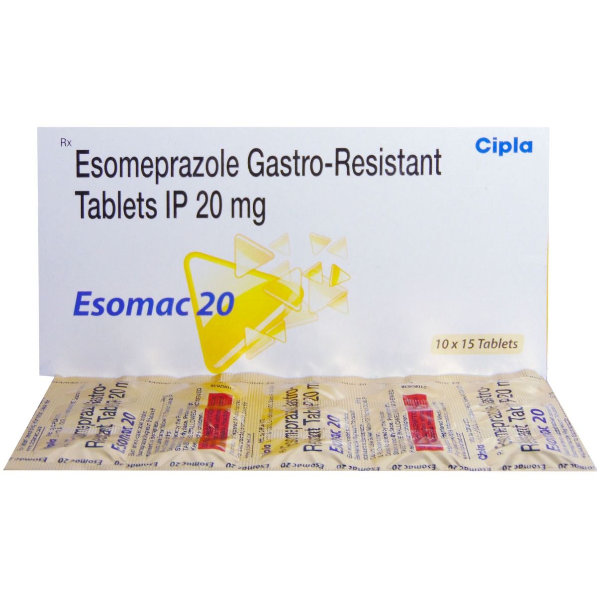 Esomac 20 Tablet 15's Price, Uses, Side Effects, Composition - Apollo ...