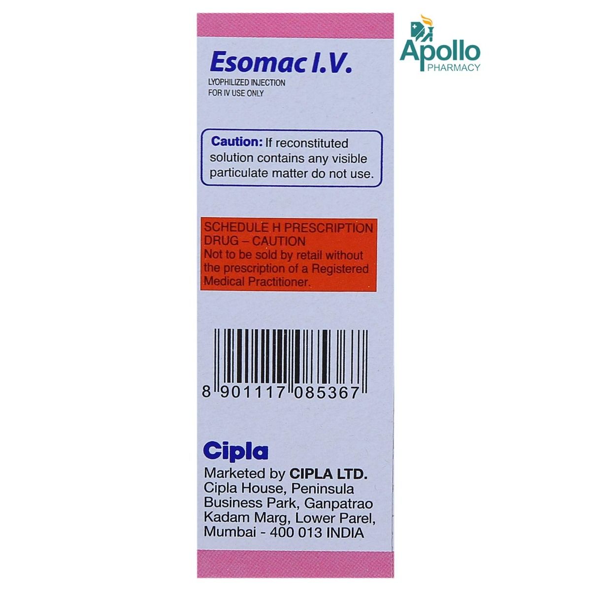 Esomac 40mg Injection 1's Price, Uses, Side Effects, Composition ...