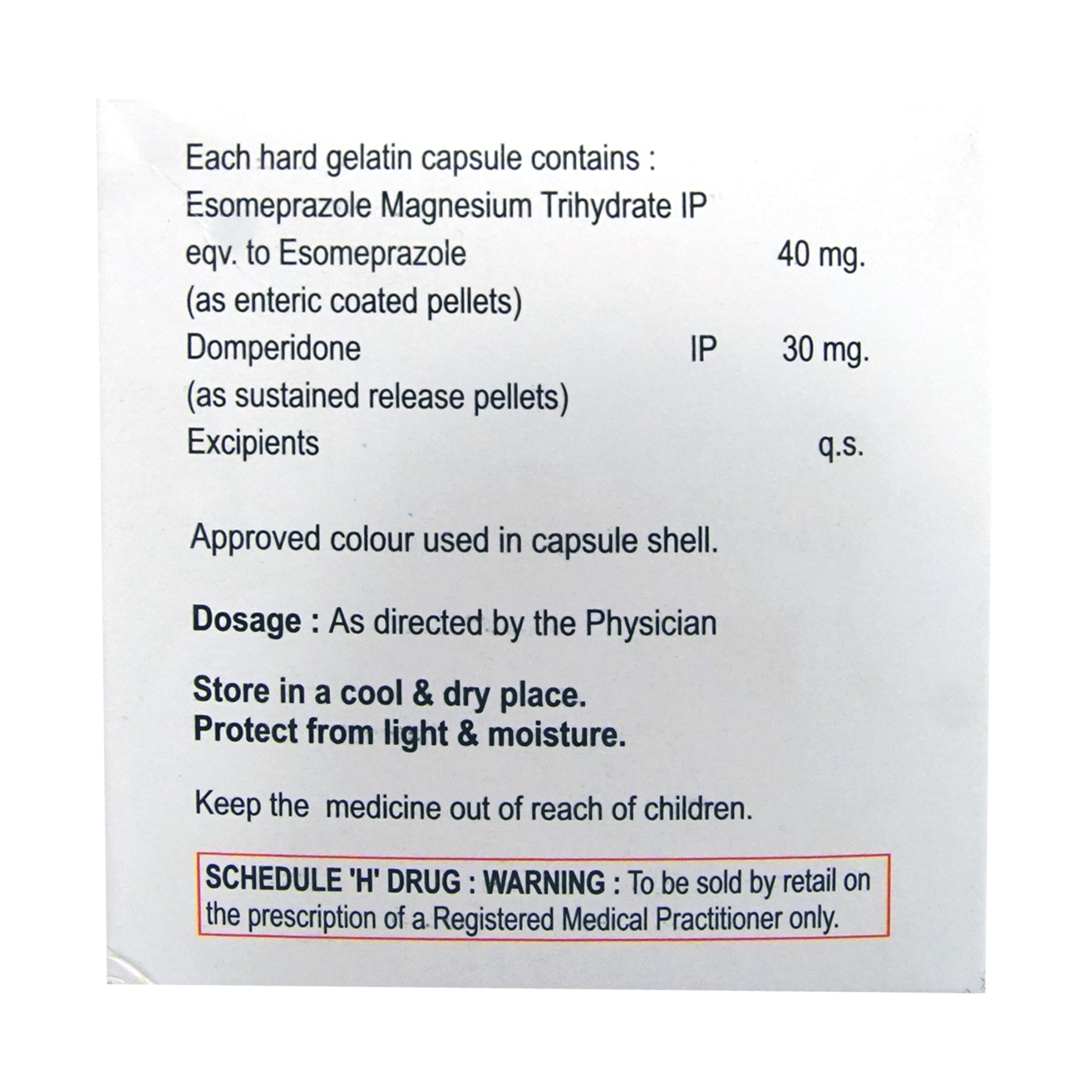 Esomefa DSR Tablet 10's Price, Uses, Side Effects, Composition - Apollo ...