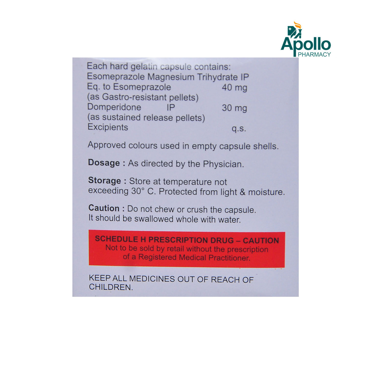 Esofine-DSR Capsule 10's Price, Uses, Side Effects, Composition ...