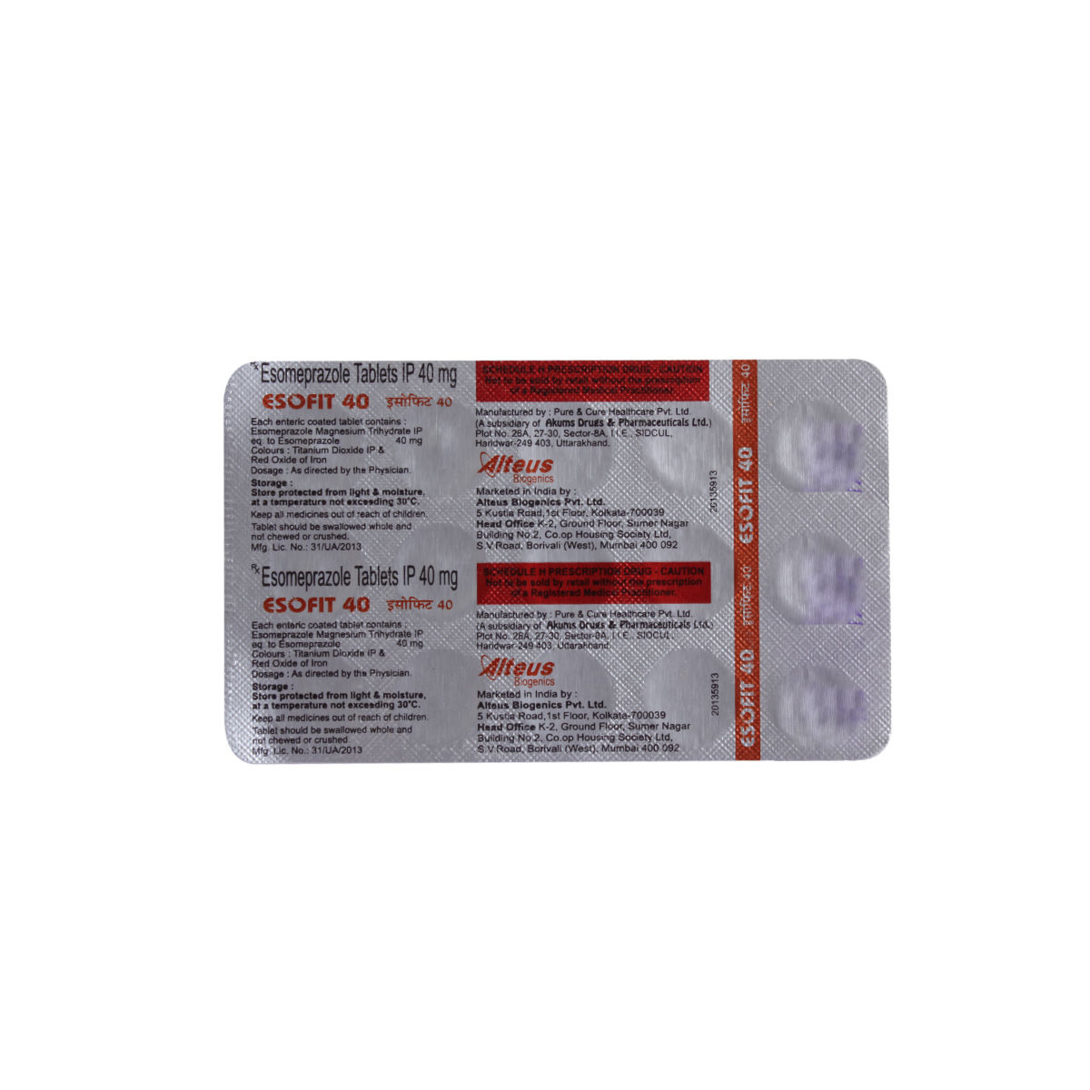 Esofit 40 Tablet 15's Price, Uses, Side Effects, Composition - Apollo ...