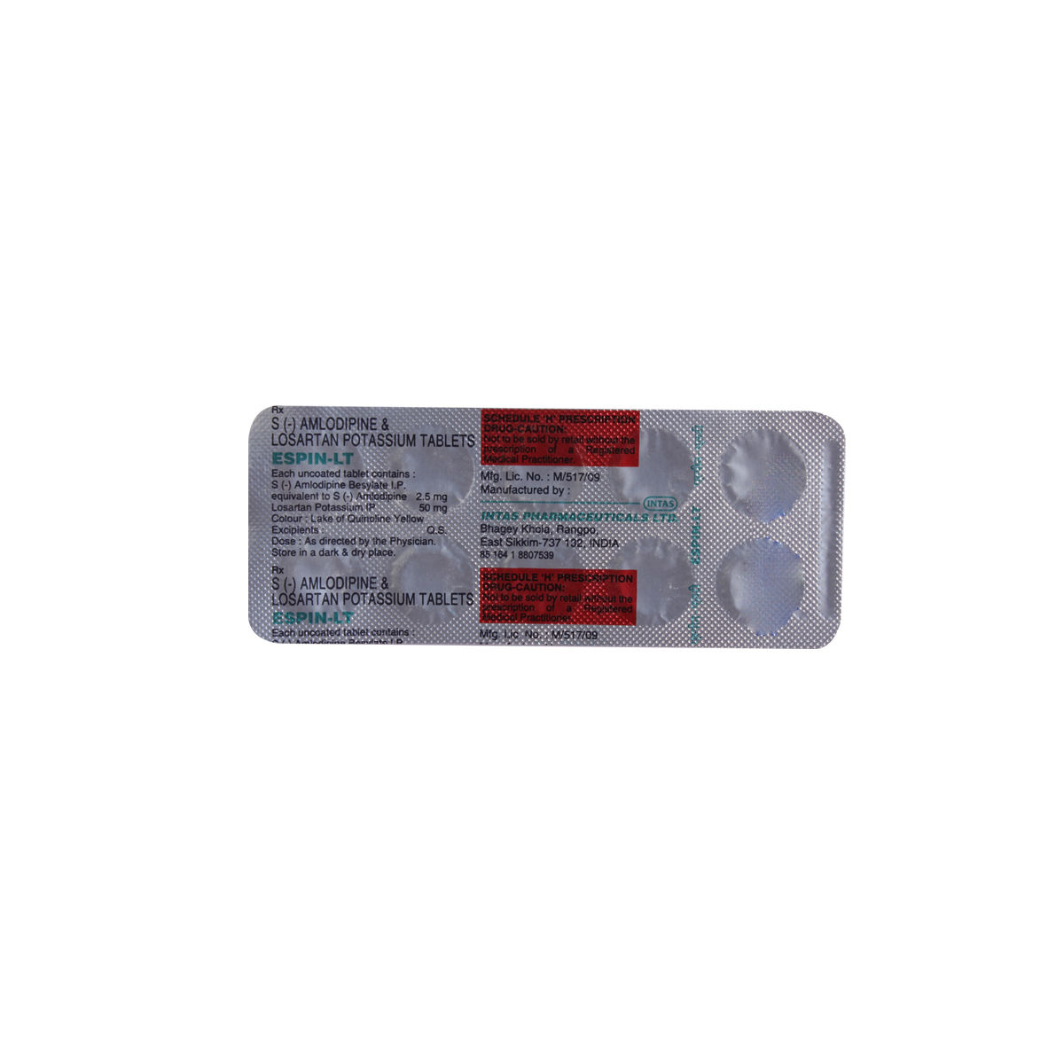 ESPIN LT TABLET Price, Uses, Side Effects, Composition - Apollo Pharmacy