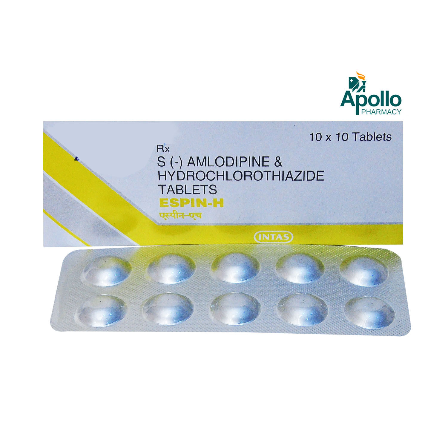 Espin-H Tablet 10's Price, Uses, Side Effects, Composition - Apollo ...
