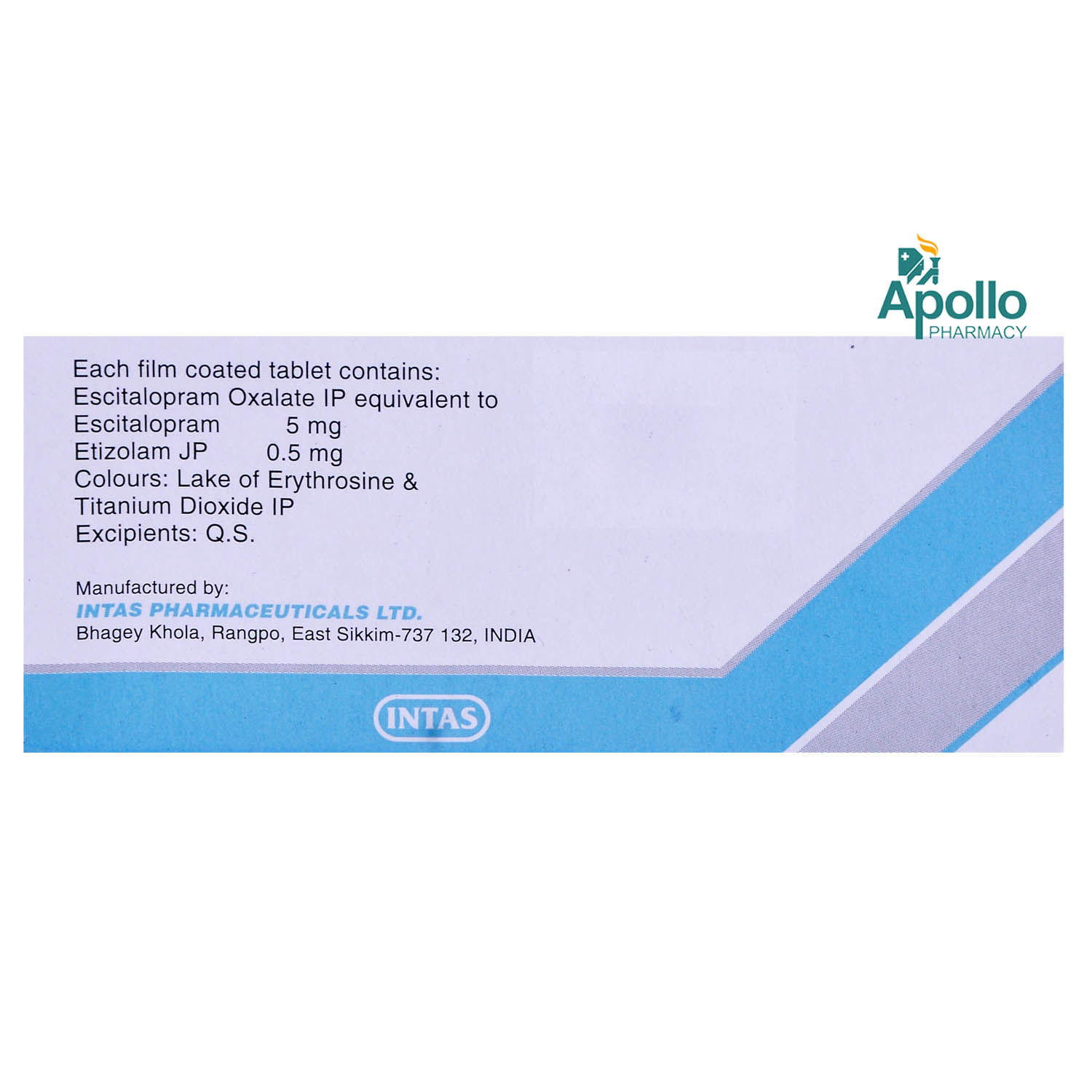 Etilaam S 5 Tablet 10's Price, Uses, Side Effects, Composition - Apollo ...