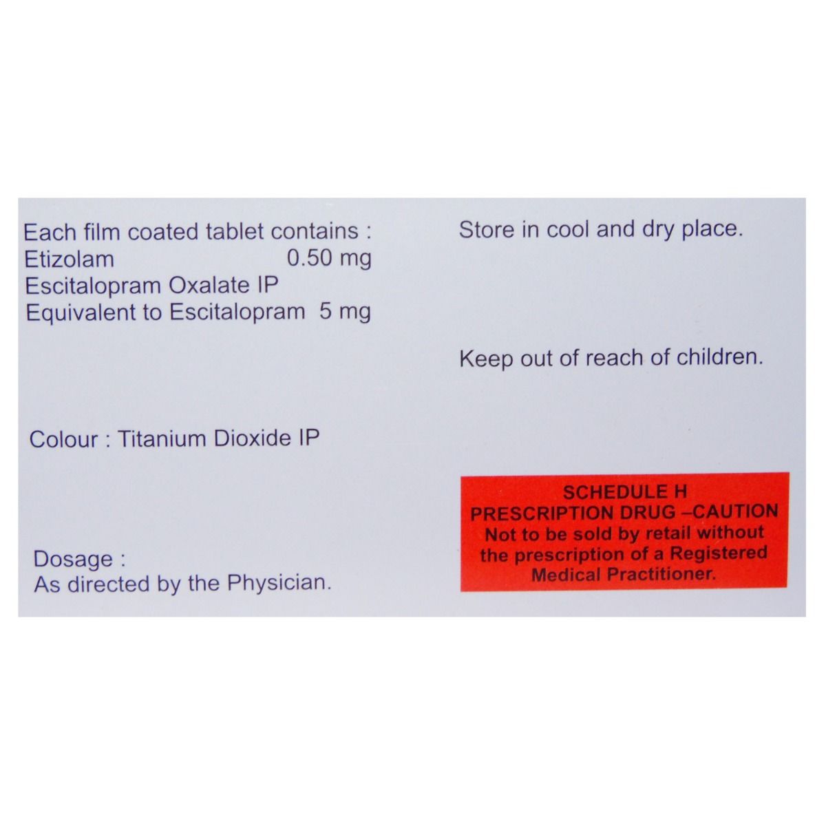 Etizola Plus 5 Tablet | Uses, Side Effects, Price | Apollo Pharmacy