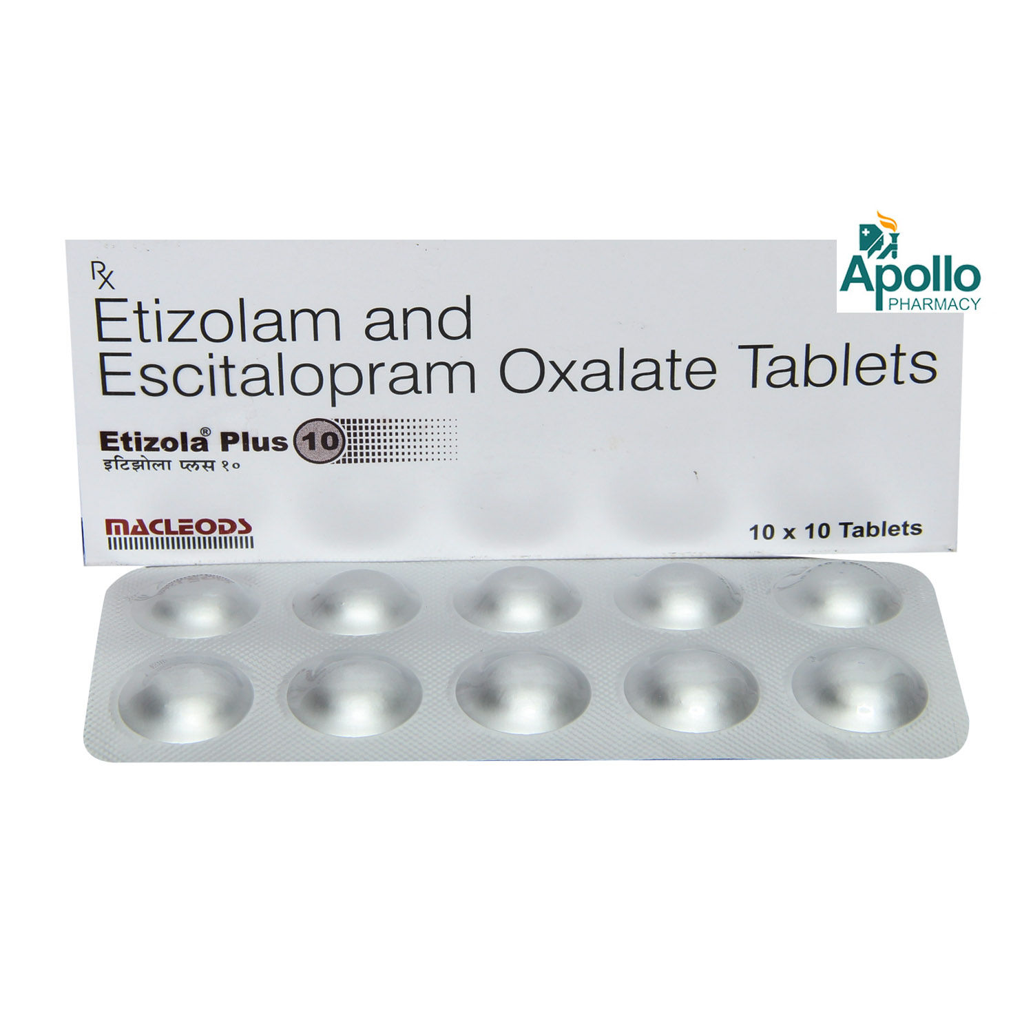 Etizola Plus 10 Tablet | Uses, Side Effects, Price | Apollo Pharmacy