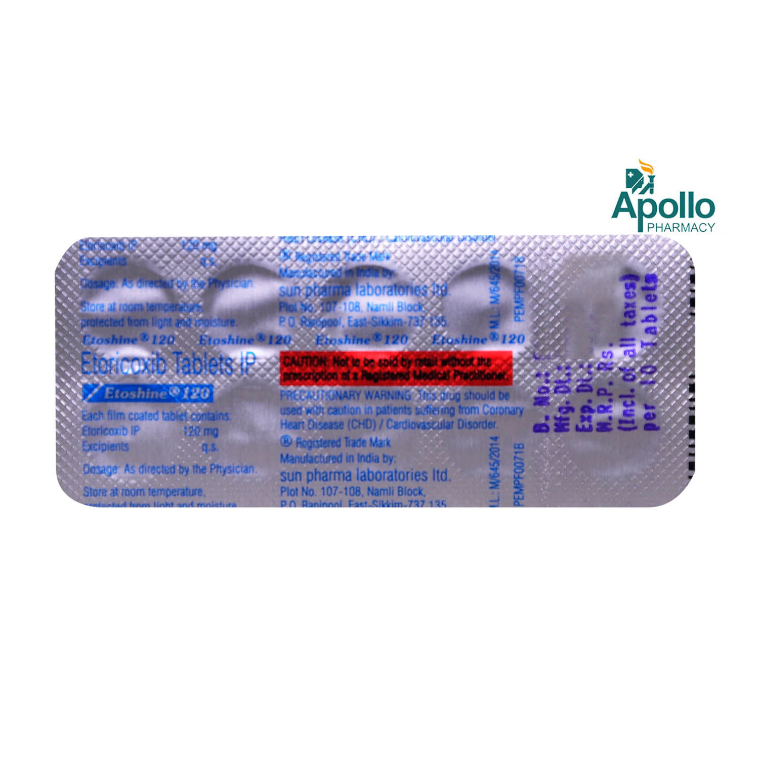 Etoshine 120 Tablet 10's Price, Uses, Side Effects, Composition ...
