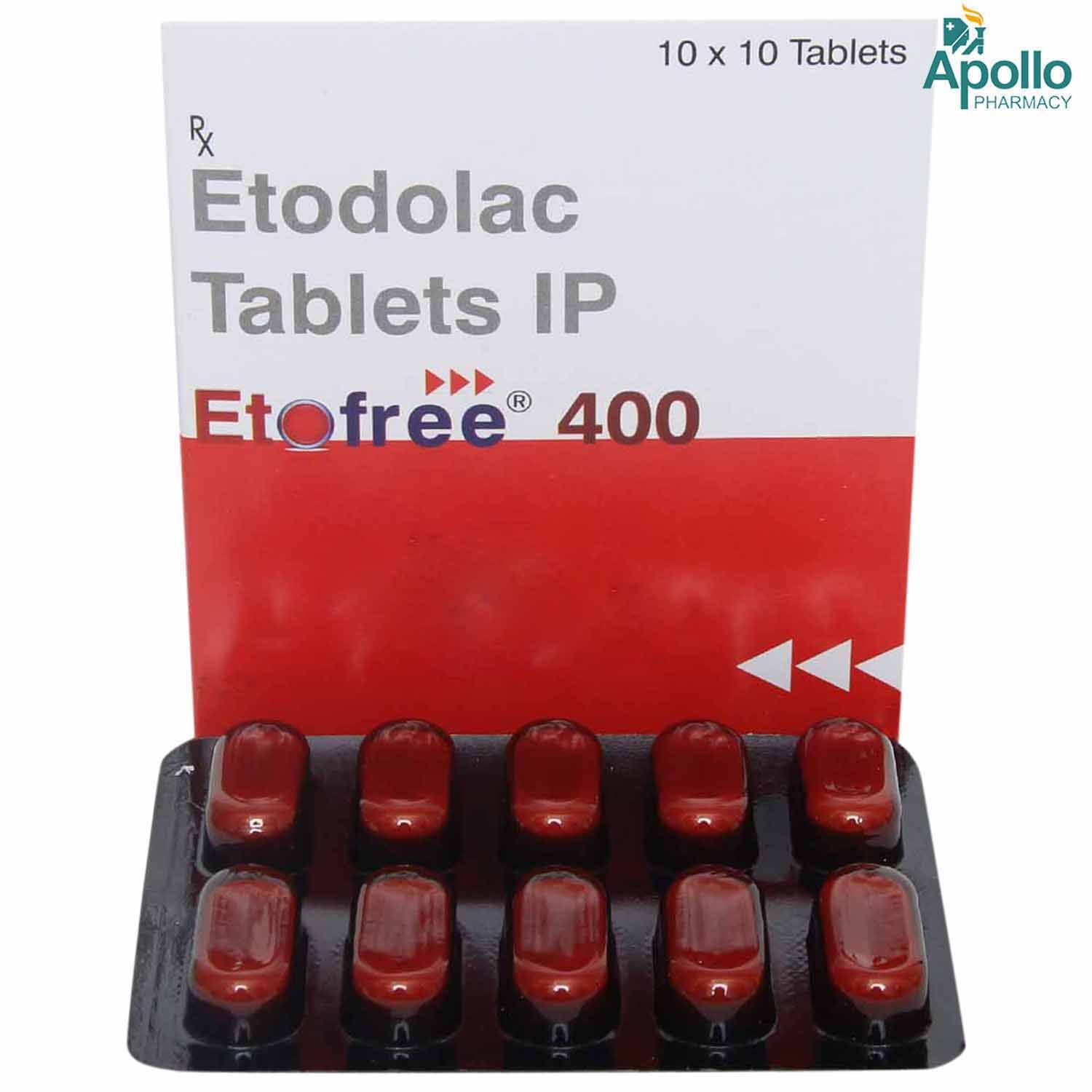 Etofree 400 Tablet | Uses, Side Effects, Price | Apollo Pharmacy