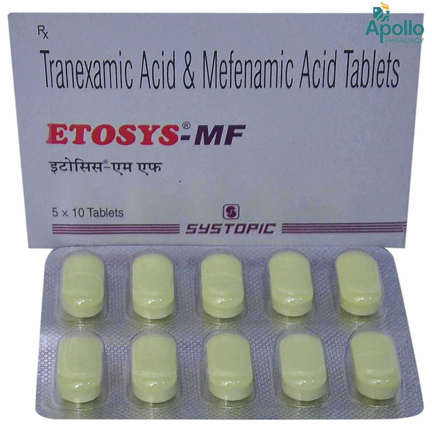 Etosys-MF Tablet 10's Price, Uses, Side Effects, Composition - Apollo ...