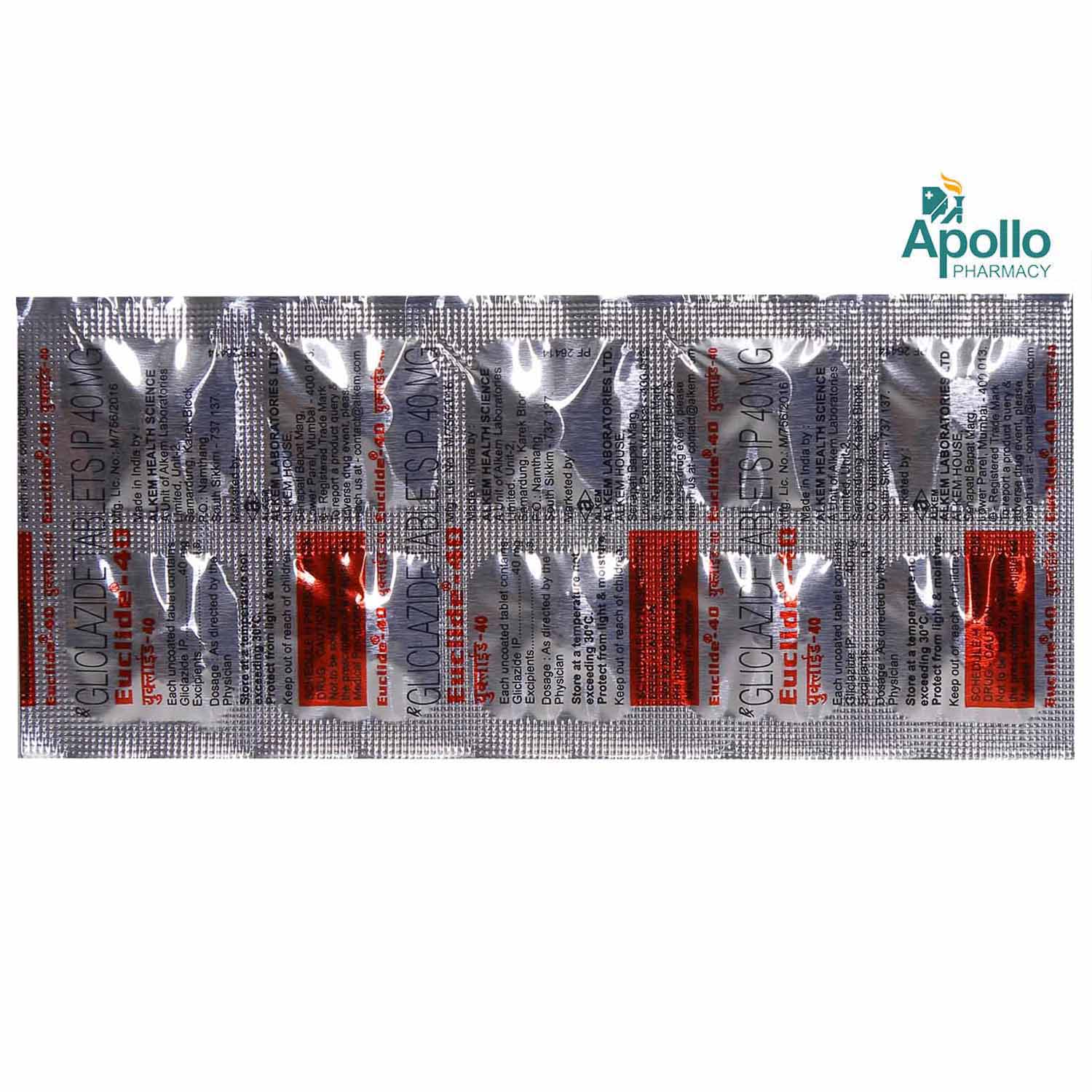 Euclide-40 Tablet 10's Price, Uses, Side Effects, Composition - Apollo ...
