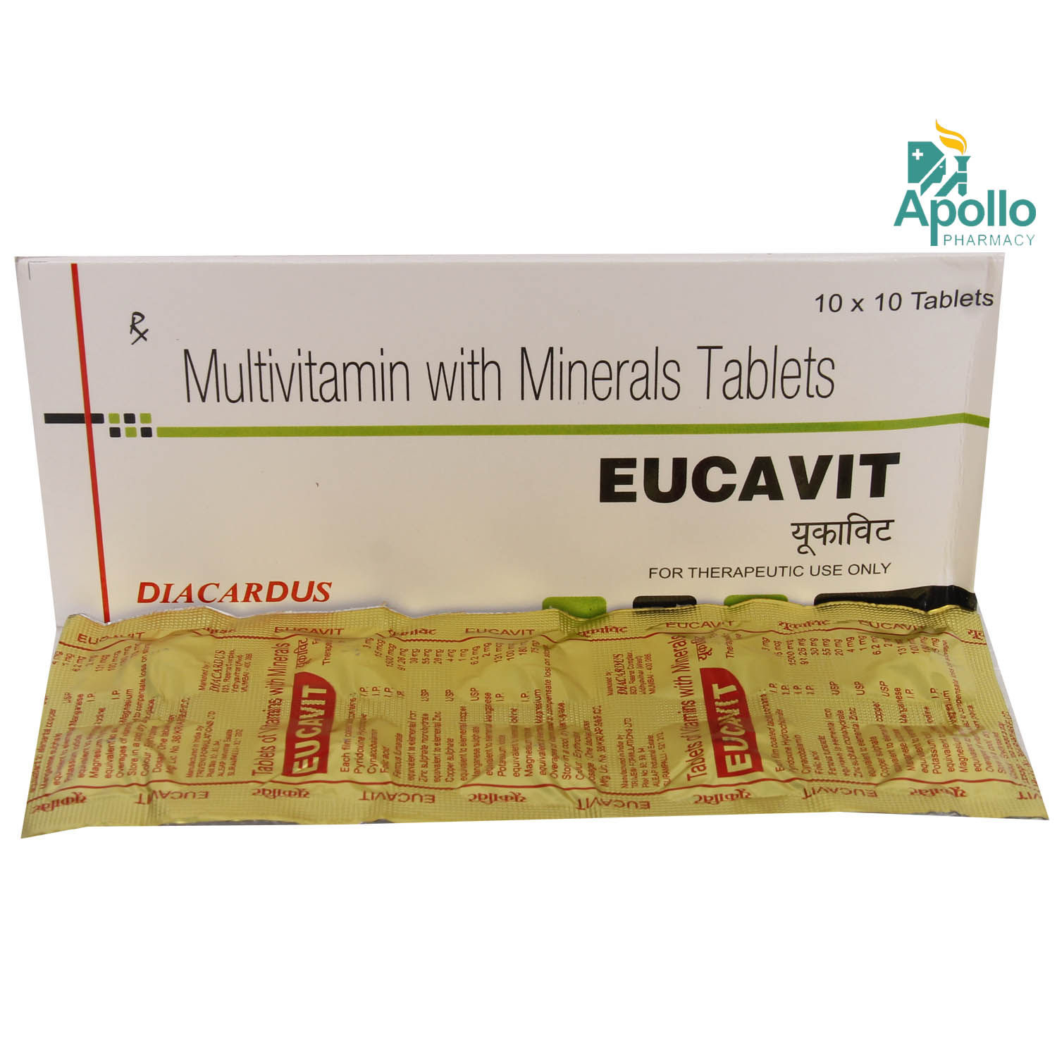 Eucavit Tablet 10's Price, Uses, Side Effects, Composition - Apollo ...