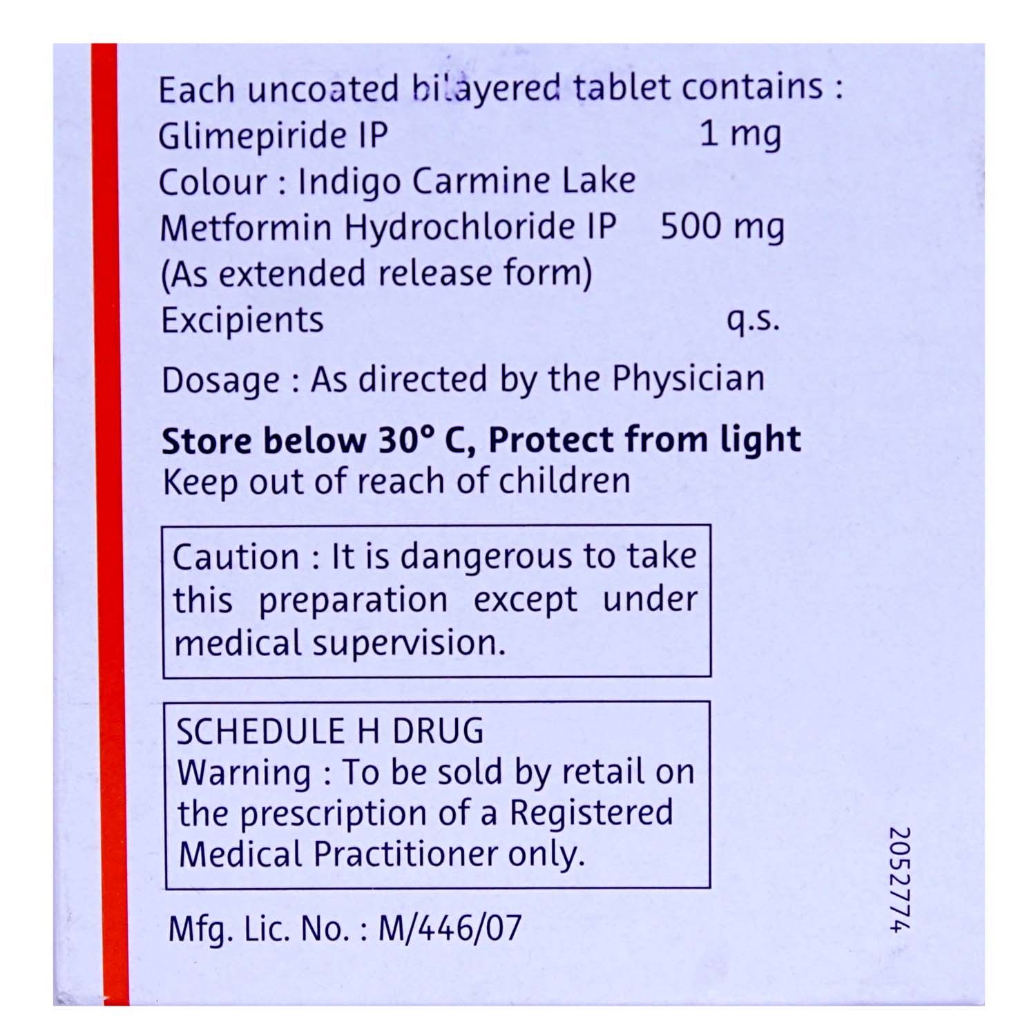 Euglim-M 1 Tablet 10's Price, Uses, Side Effects, Composition - Apollo ...