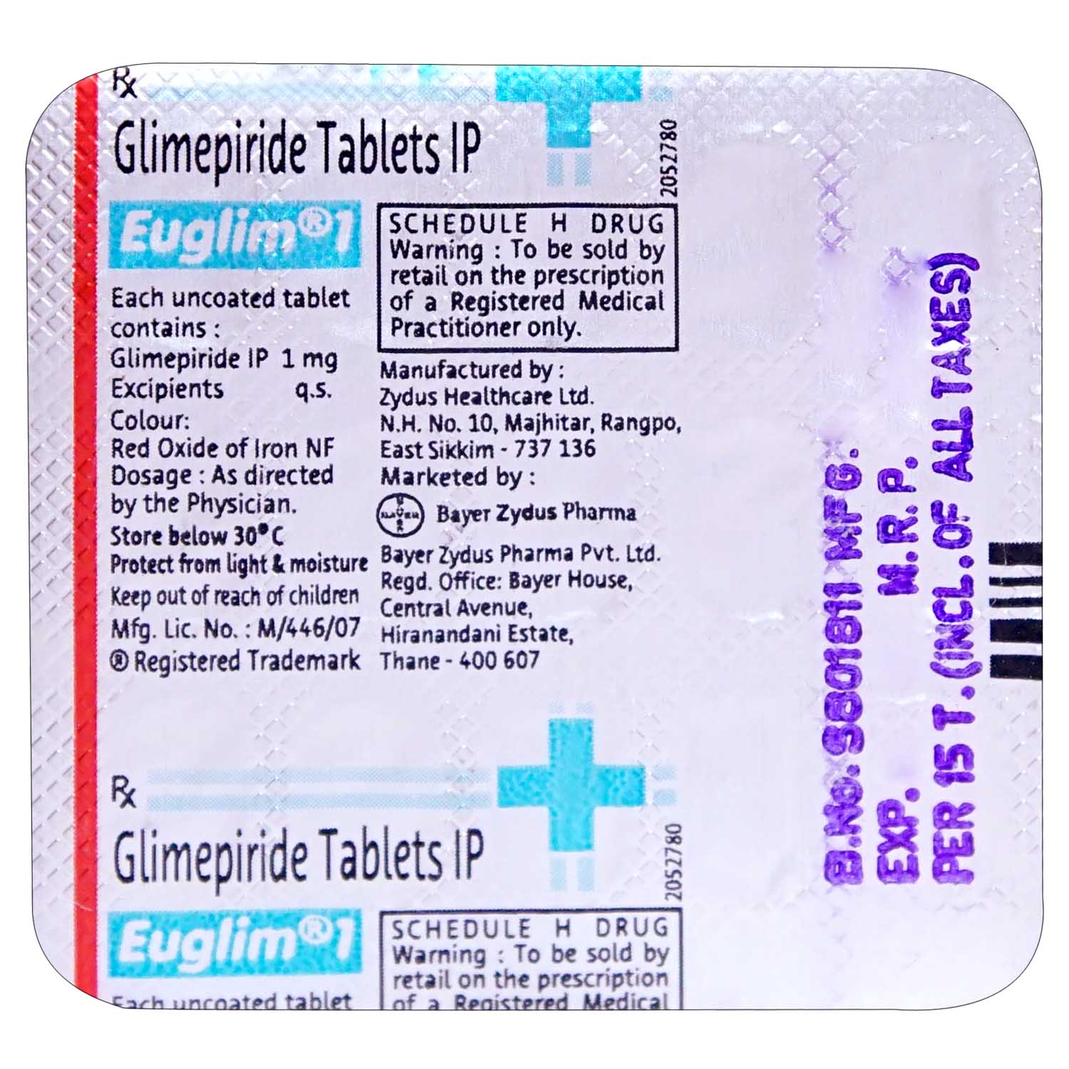 Euglim 1 Tablet 15's Price, Uses, Side Effects, Composition - Apollo ...