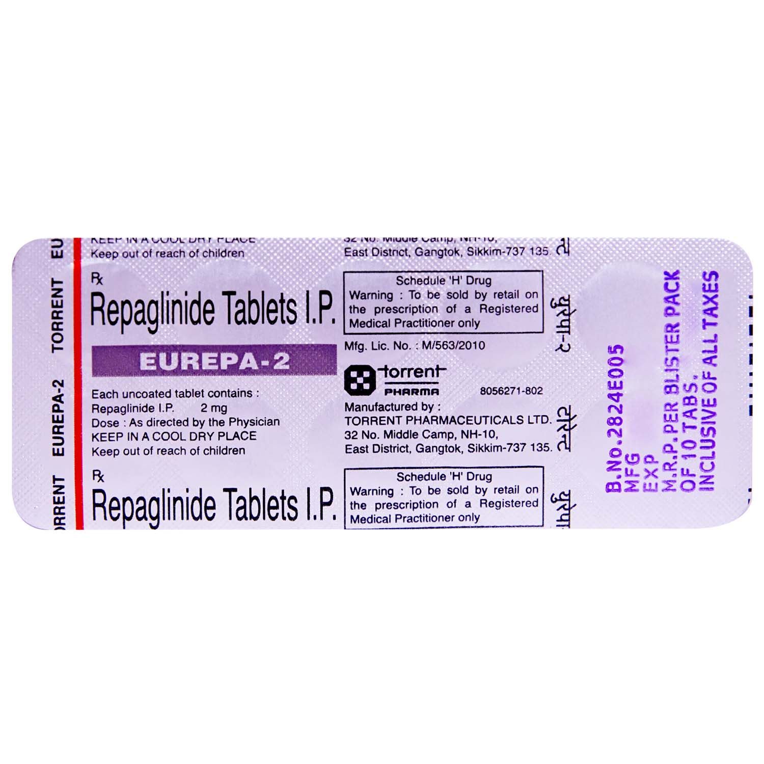 Eurepa 2 Tablet 10's Price, Uses, Side Effects, Composition - Apollo ...