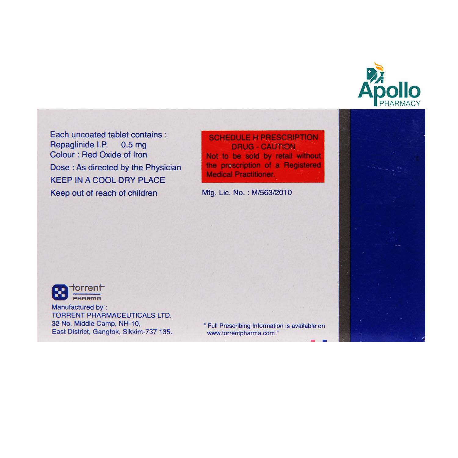 Eurepa 0.5 Tablet | Uses, Side Effects, Price | Apollo Pharmacy