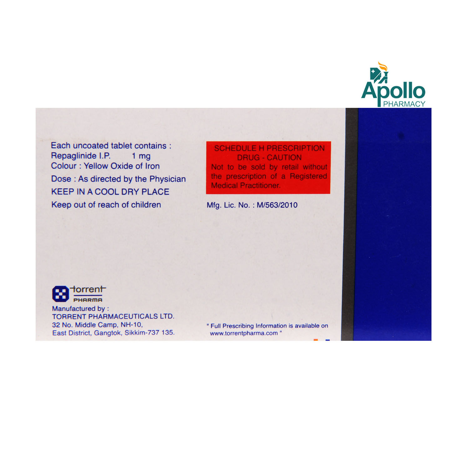 Eurepa 1 Tablet 15's Price, Uses, Side Effects, Composition - Apollo ...