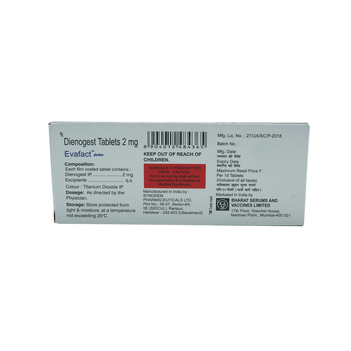 Evafact Tablet | Uses, Side Effects, Price | Apollo Pharmacy