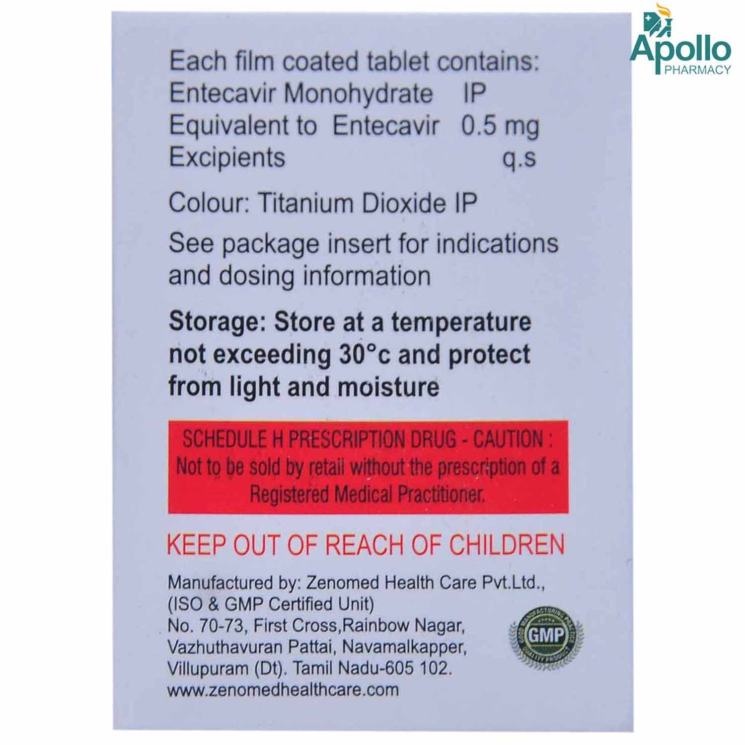 E-Vir Tablet 30's Price, Uses, Side Effects, Composition - Apollo Pharmacy