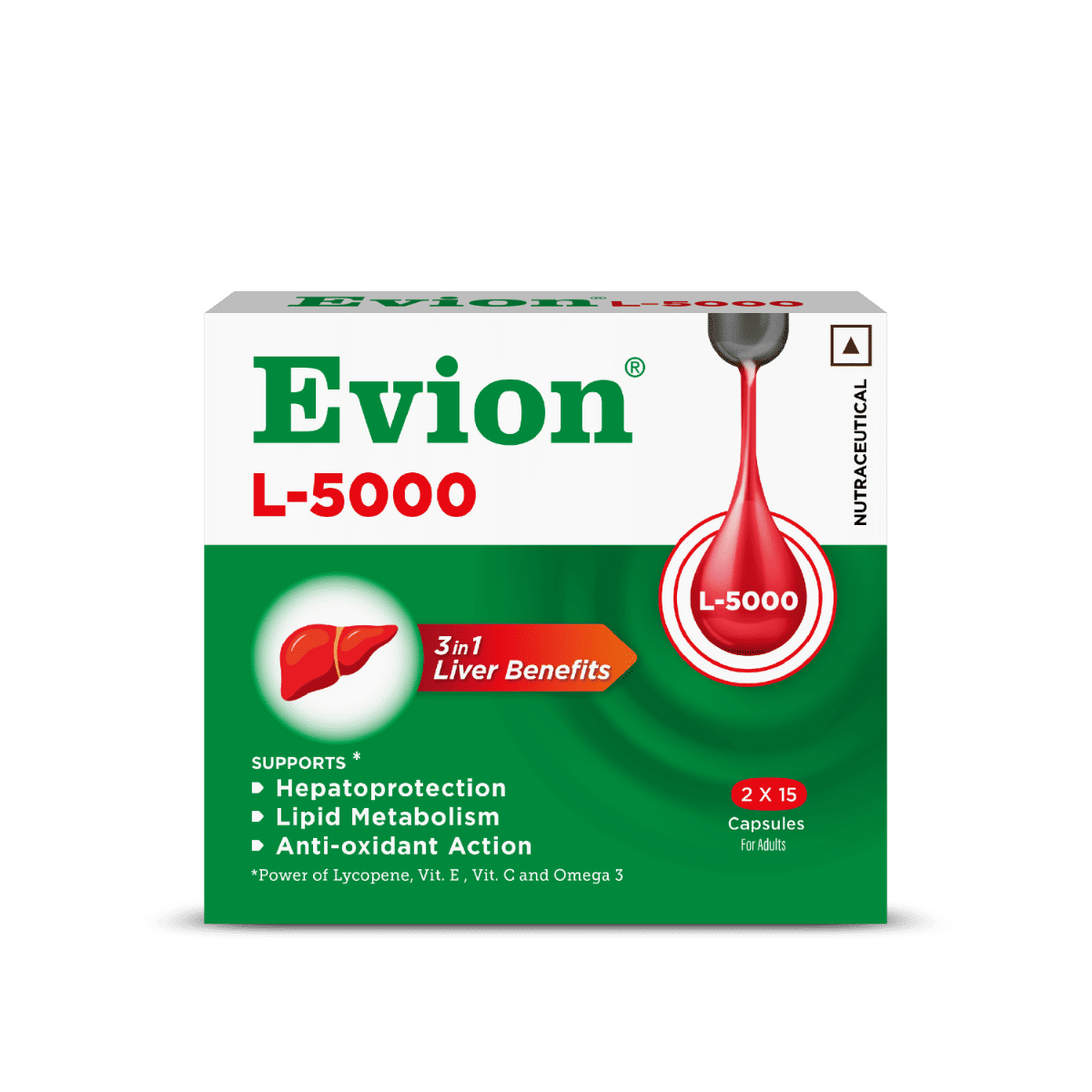 Buy Evion L-5000, 15 Capsules |3-in-1 Liver Benefits | Power of ...