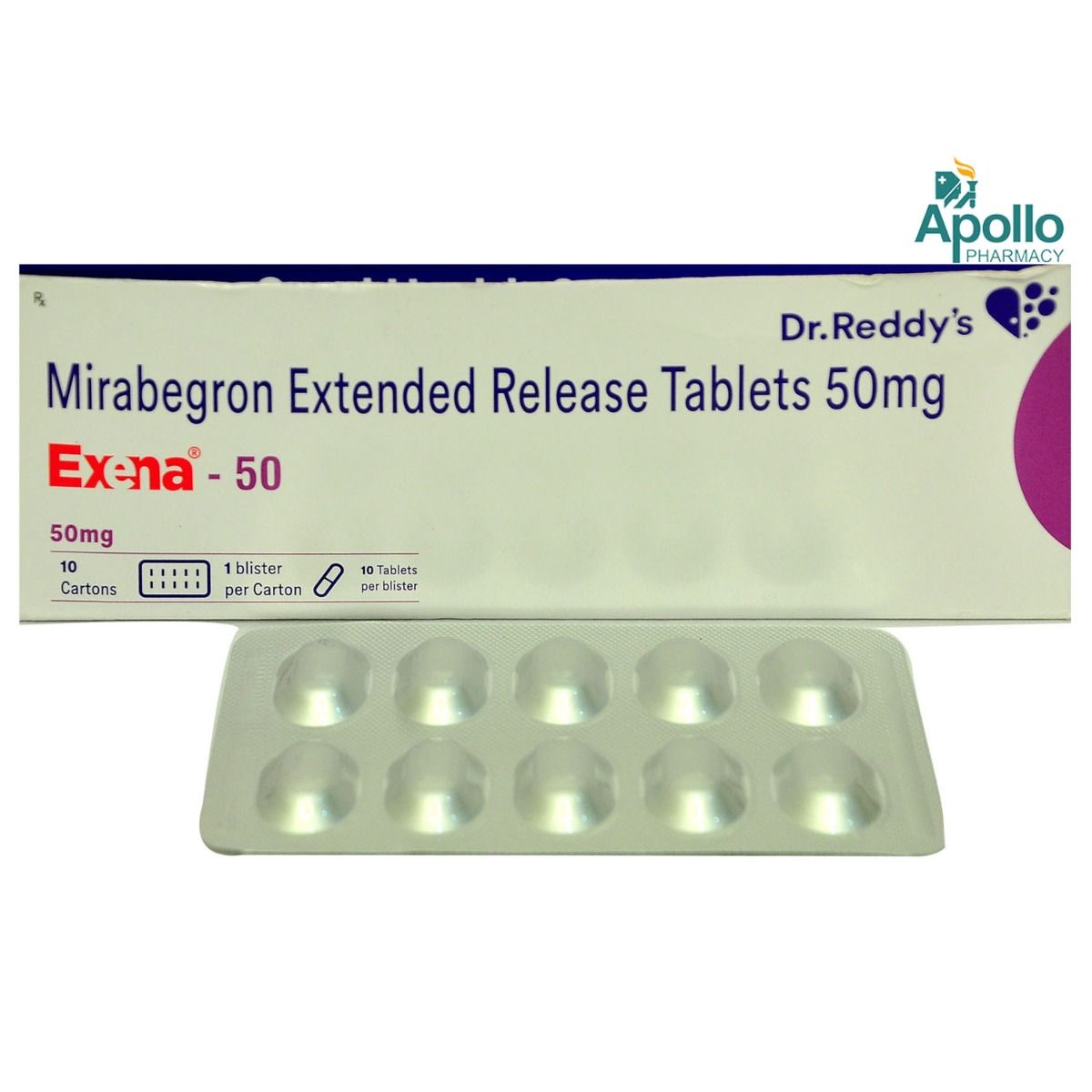 Exena-50 Tablet | Uses, Side Effects, Price | Apollo Pharmacy