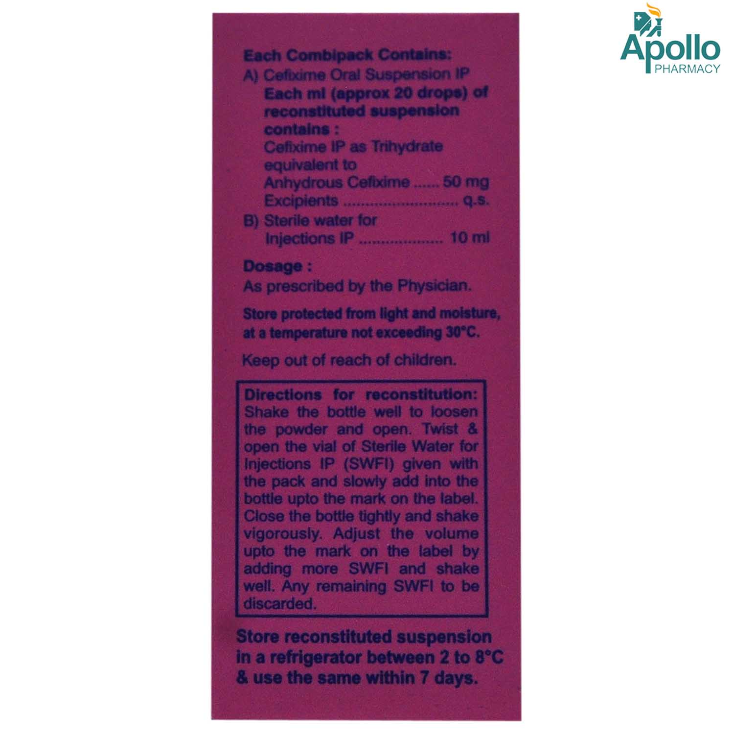 Extacef Drops 10ml Price, Uses, Side Effects, Composition - Apollo Pharmacy