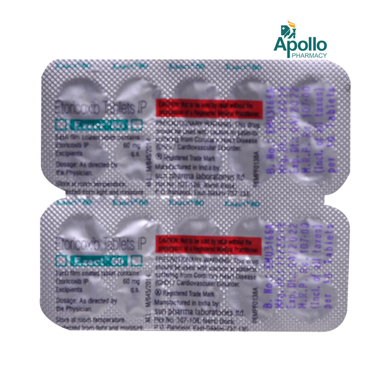 Ezact 60 Tablet | Uses, Side Effects, Price | Apollo Pharmacy