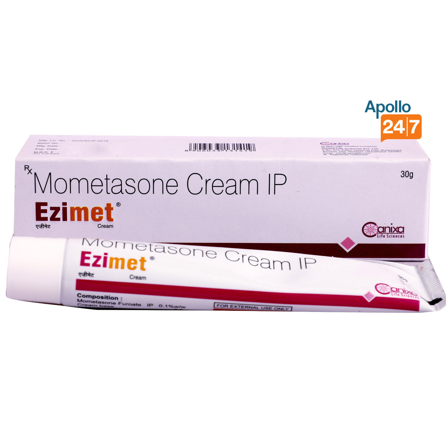 Ezimet Cream 30 gm Price, Uses, Side Effects, Composition - Apollo Pharmacy