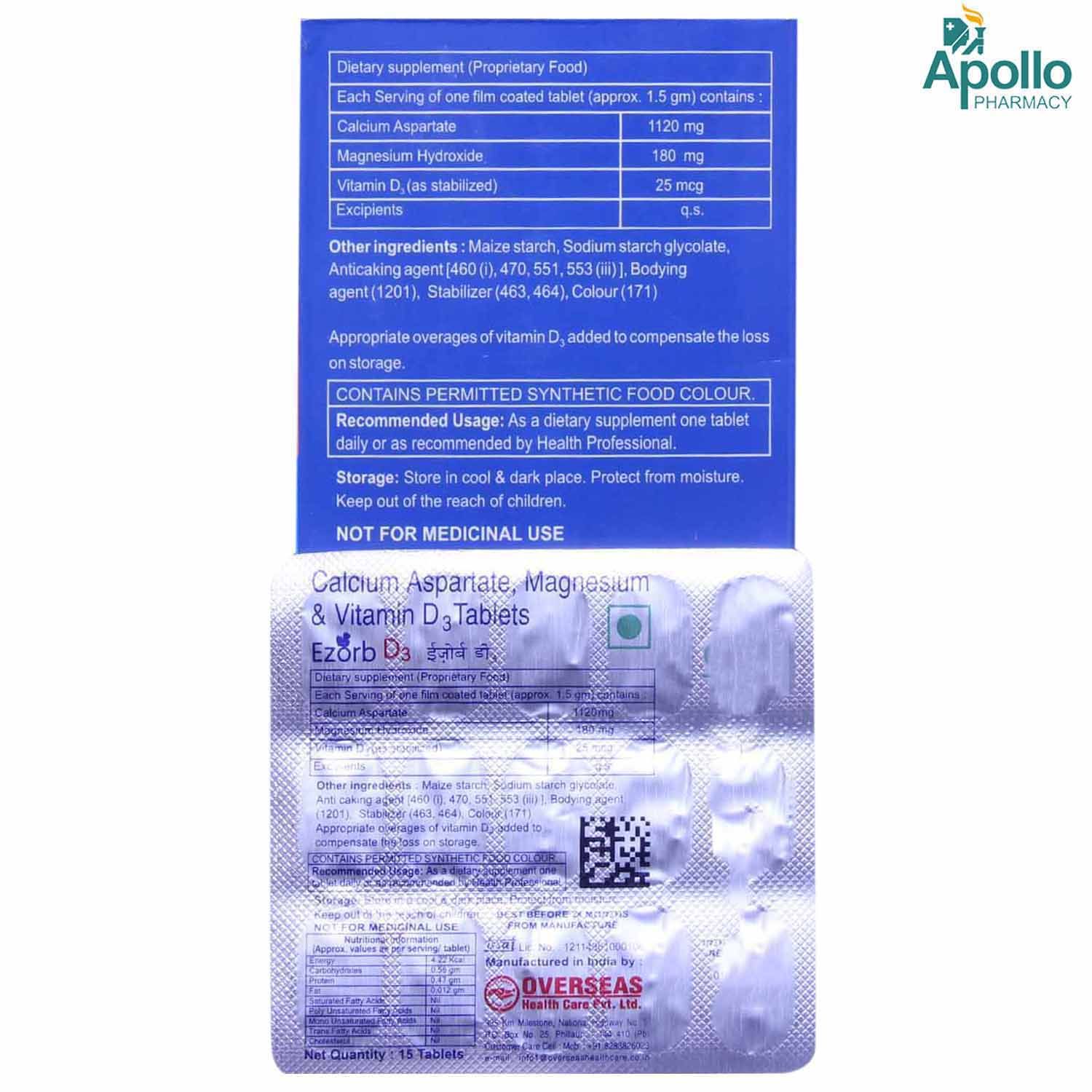 Ezorb D3 Tablet | Uses, Side Effects, Price | Apollo Pharmacy