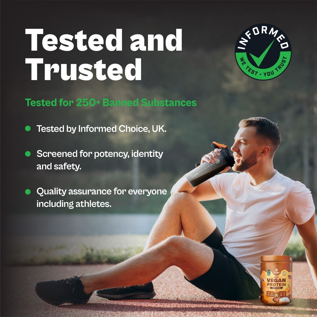 Origin Nutrition 100% Natural Vegan Protein Coffee Caramel Flavour ...