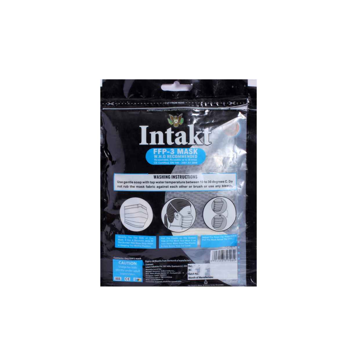 Intakt FFP-3 Face Mask Price, Uses, Side Effects, Composition - Apollo ...