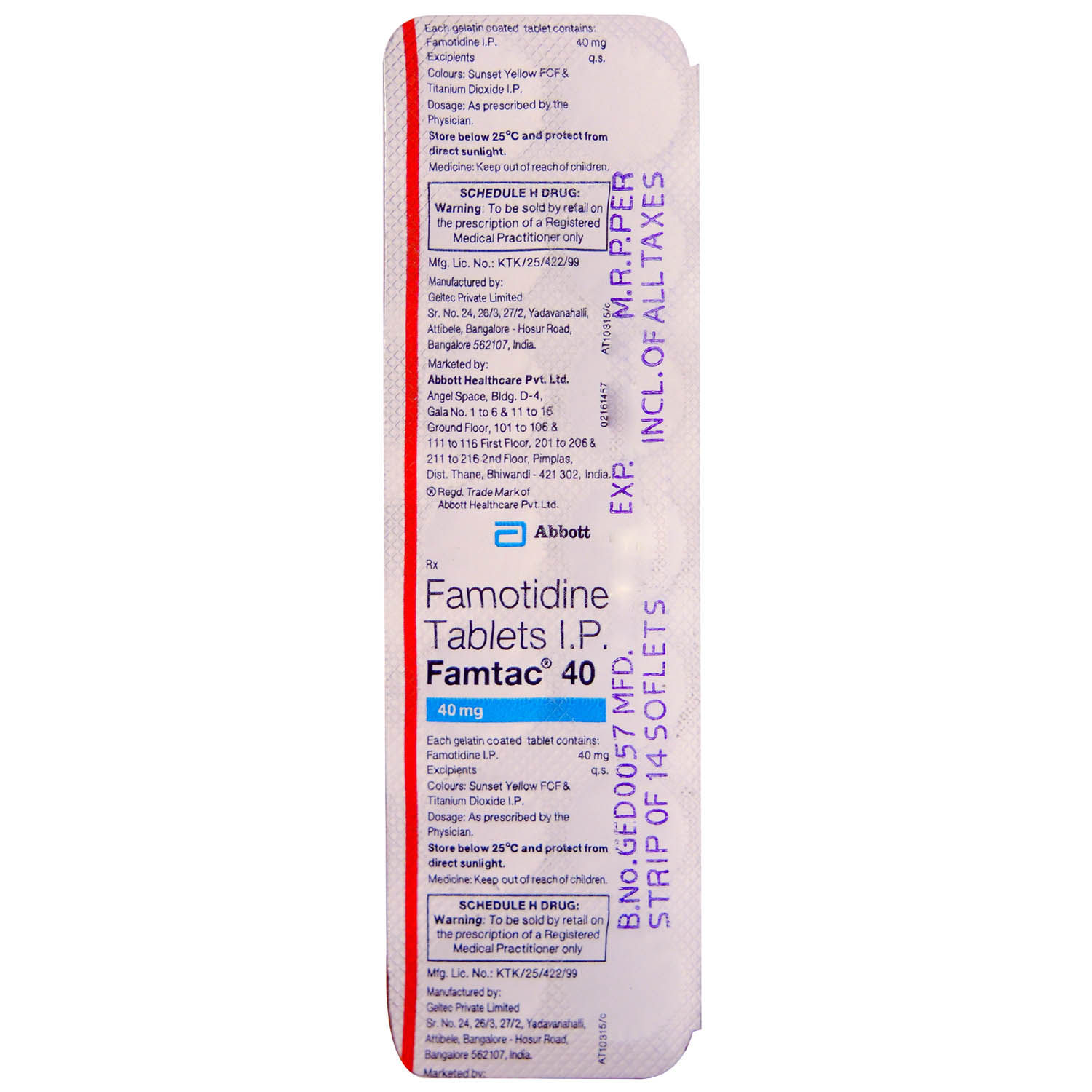 Famtac 40 Tablet 14's Price, Uses, Side Effects, Composition - Apollo ...