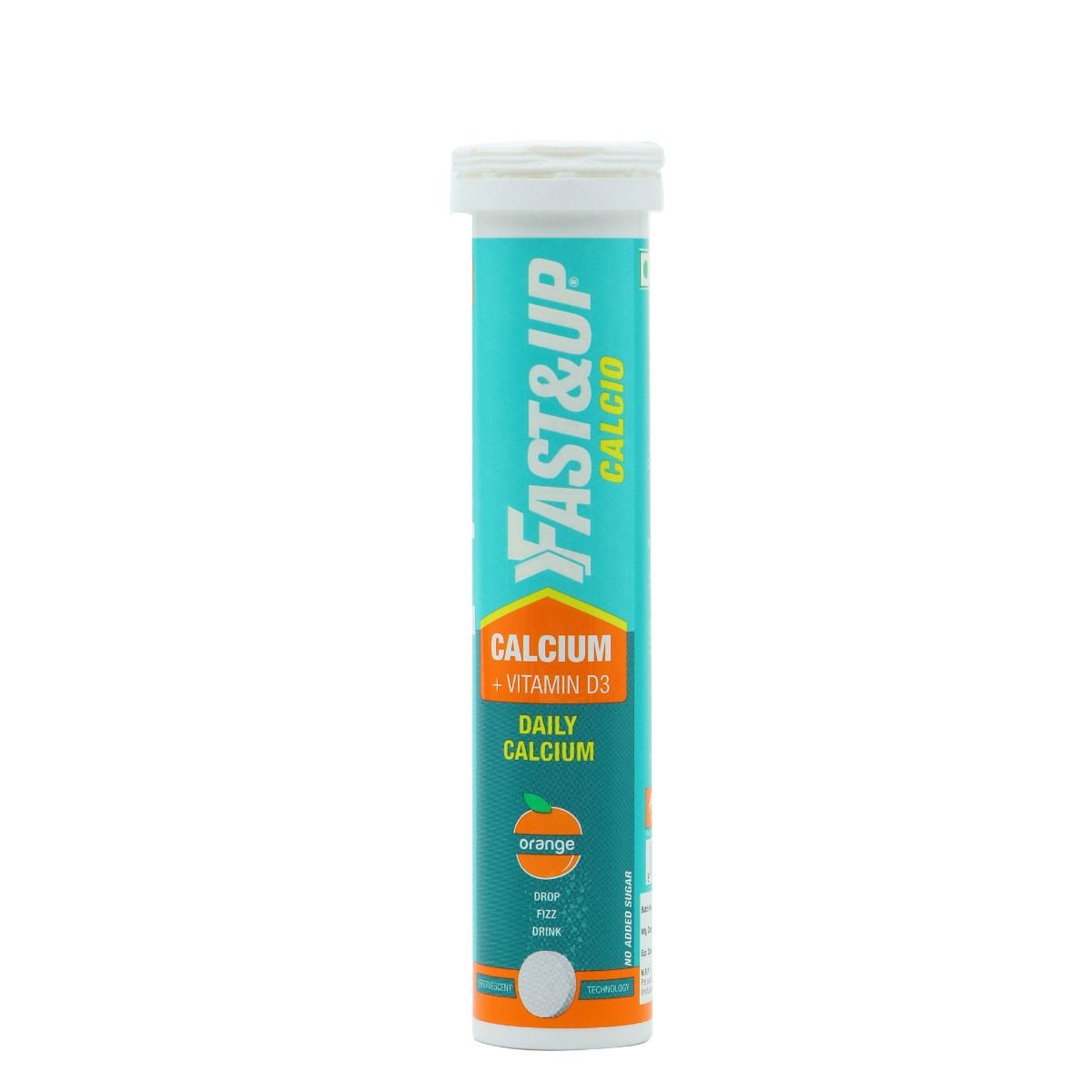Fast&Up Calcio Orange Flavour, 20 Effervescent Tablets Price, Uses, Side Effects, Composition ...